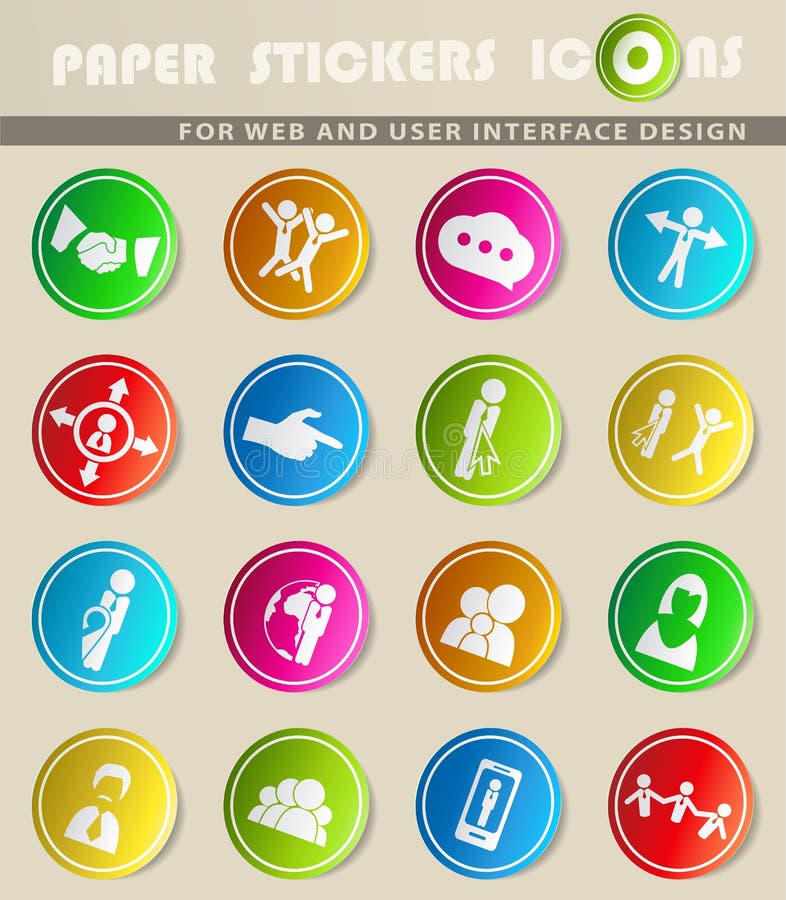 Community icon set stock illustration. Illustration of happiness - 88785208