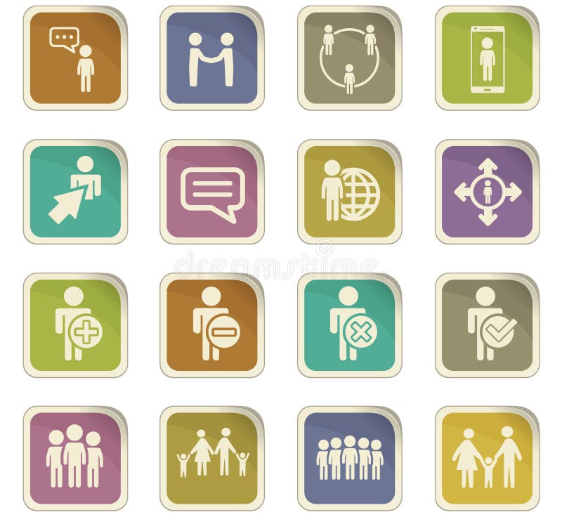 Community icon set stock illustration. Illustration of cooperation ...