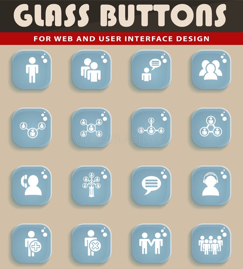 Community icon set stock illustration. Illustration of crowd - 88477561