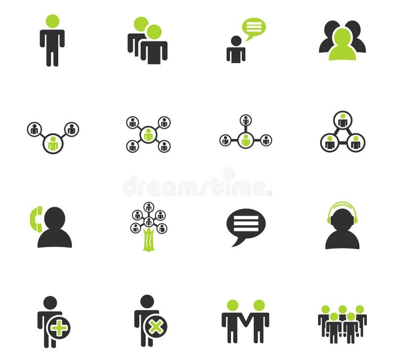 Community icon set stock illustration. Illustration of crowd - 88548904