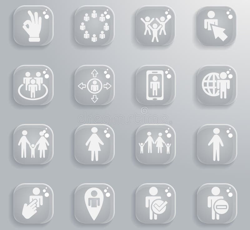 Community icon set stock illustration. Illustration of globe - 88652052
