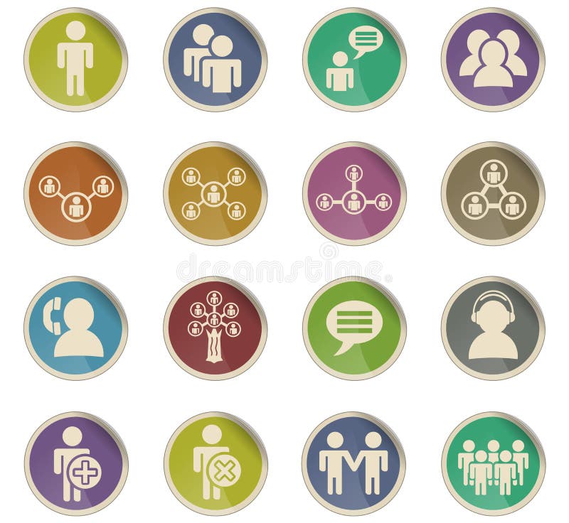 Community icon set stock illustration. Illustration of business - 88690837