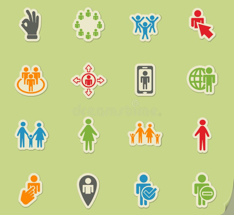 Community icon set stock illustration. Illustration of help - 88838265
