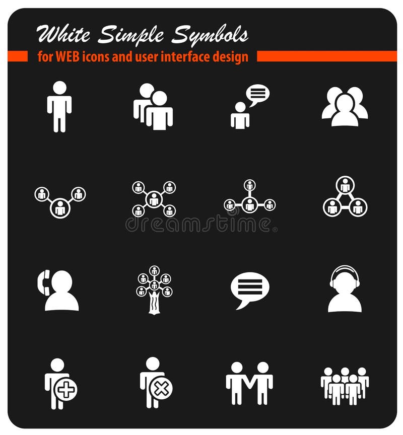 Community icon set stock illustration. Illustration of diverse - 87976556