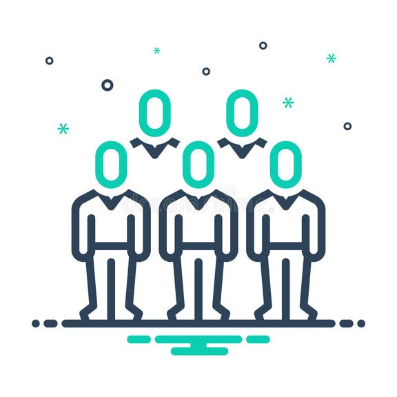 Mix Icon for Community, Socializing and Team Stock Vector ...