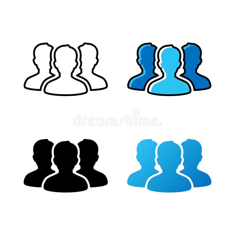 Community Icon. Staff and Crew Member Symbol Stock Vector ...