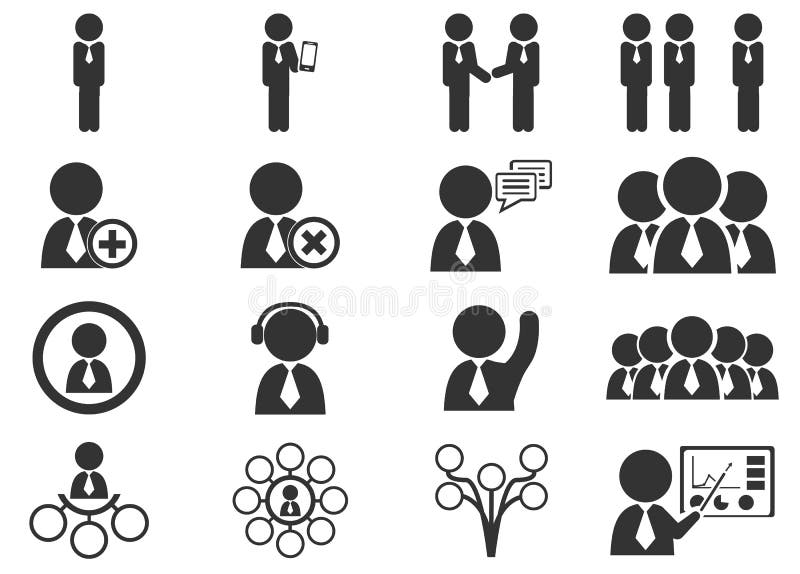 Community icons set stock vector. Illustration of hierarchy - 66099781