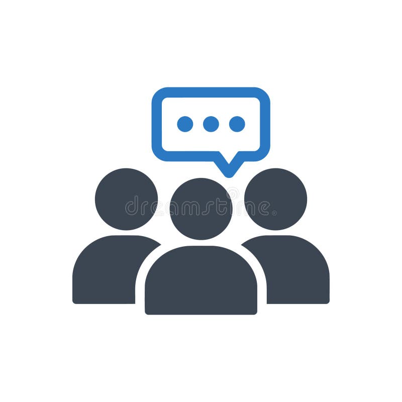 Community Interaction and Engagement Icon Stock Vector - Illustration ...