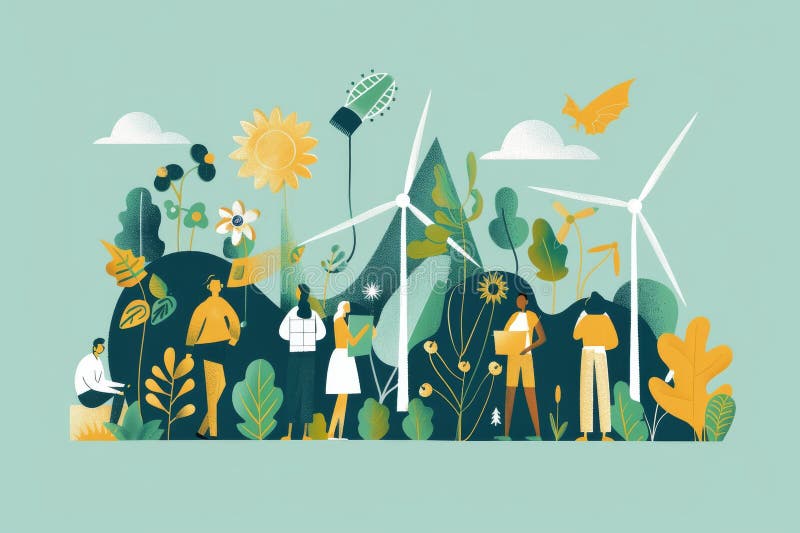 Community Involvement in Renewable Energy with Wind Turbines and Nature ...