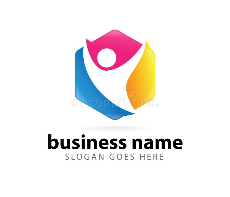 Community Leader Success Achievement Vector Logo Design Stock Vector ...