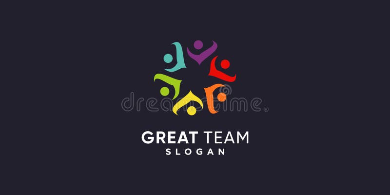 Community Logo with Creative Element Style Premium Vector Part 1 Stock ...