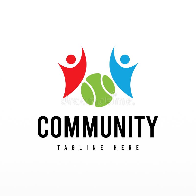 Colorful Fun People Community Logo Design Template Stock Vector ...