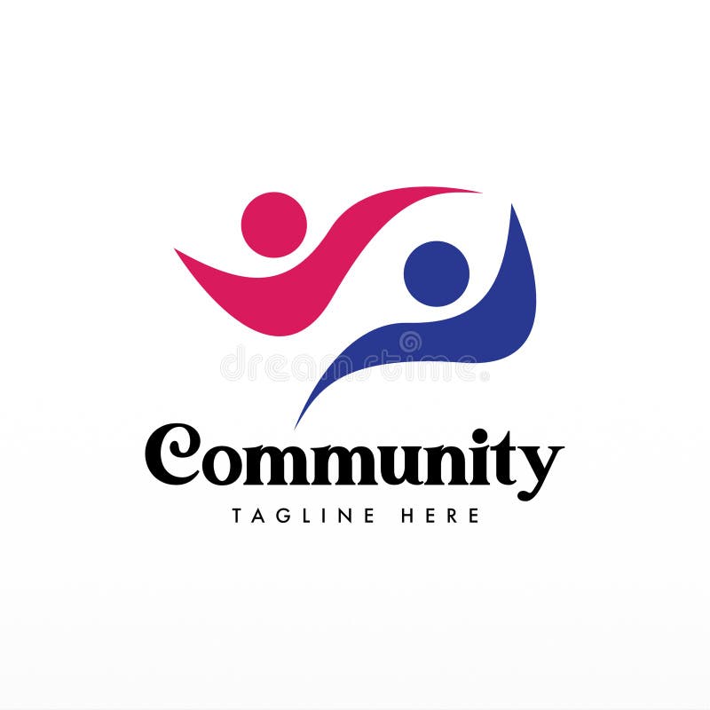 Community Logo Template Icon Illustration Brand Identity Stock Vector ...
