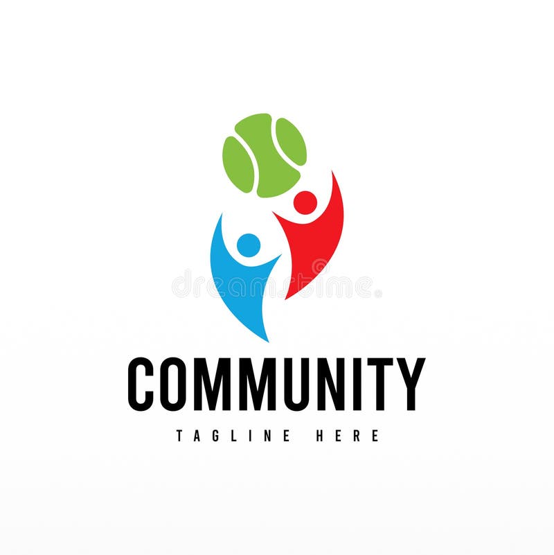 Community Logo Template Icon Illustration Brand Identity Stock Vector ...