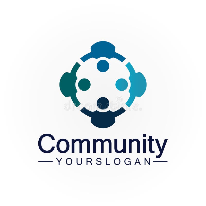 Community Logo Design Template for Teams or Groups.network and Social ...