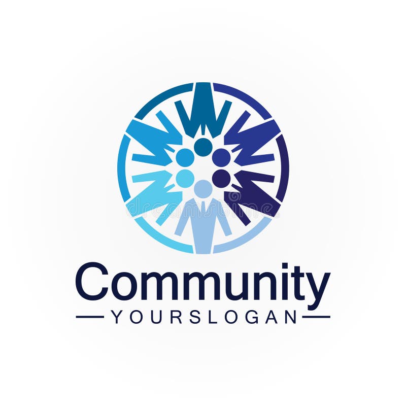 Community Logo Design Template for Teams or Groups.network and Social ...
