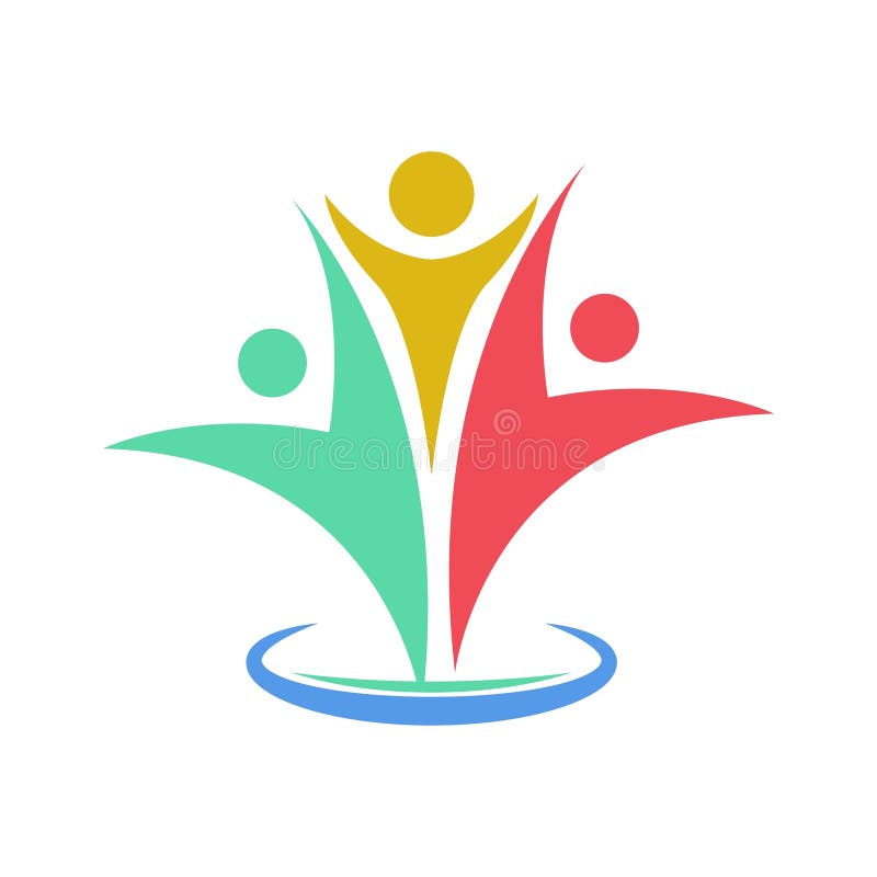 Community logo icon design stock illustration. Illustration of unity ...