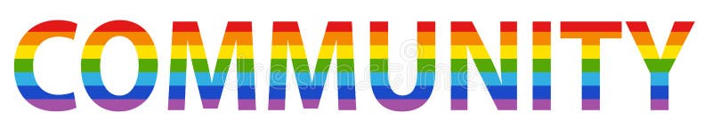 Community Logo Letters, Rainbow, Vector Illustration Stock Vector ...