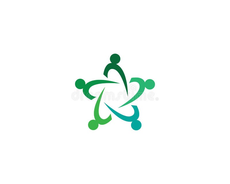 Community Logo Icon Design with Colorful People in a Circular Shape ...
