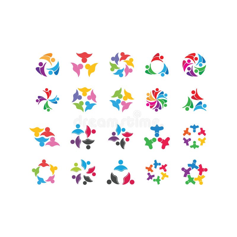 Community Logo and Symbol Vector Stock Vector - Illustration of logo ...