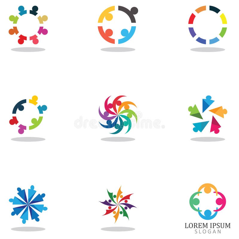 Community Logo, Teamwork Logo ,Group Logo. Stock Vector - Illustration ...