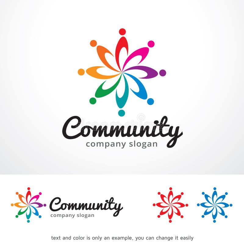 Community logo template stock vector. Illustration of circle - 159608480