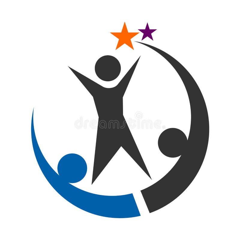 Community Logo Template Icon Illustration Brand Identity Stock Vector ...