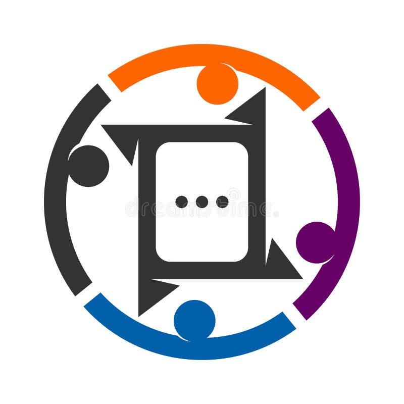 Community Logo Template Icon Illustration Brand Identity Stock Vector ...