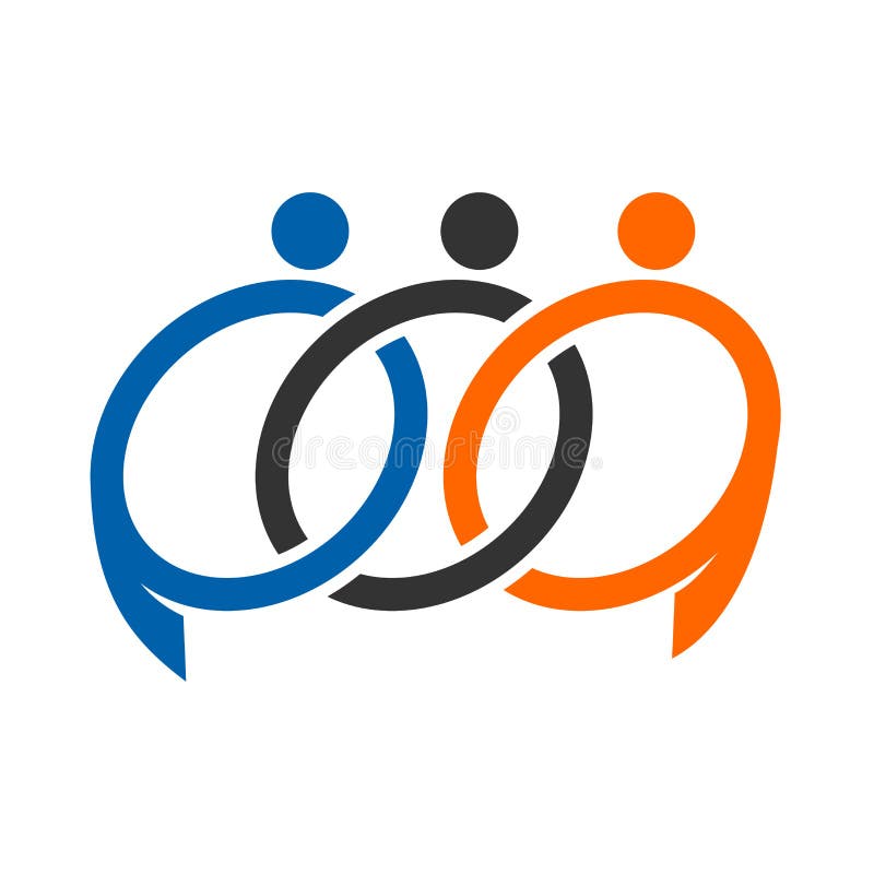 Community Logo Template Icon Illustration Brand Identity Stock Vector ...