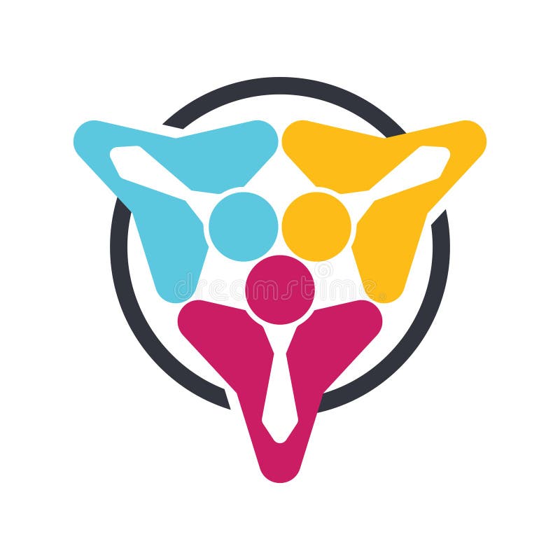 Community Logo Template Icon Stock Vector - Illustration of community ...