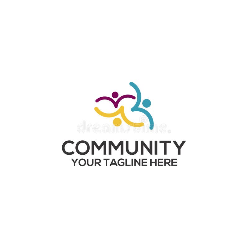 Community Logo Template Vector. Community Logo Concept Vector Stock ...