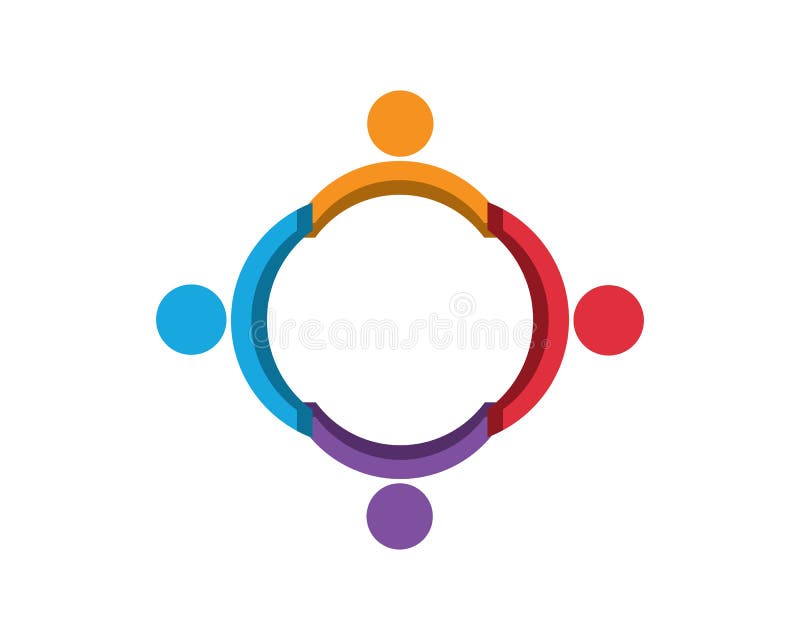 Community logos symbols stock vector. Illustration of help - 105091111