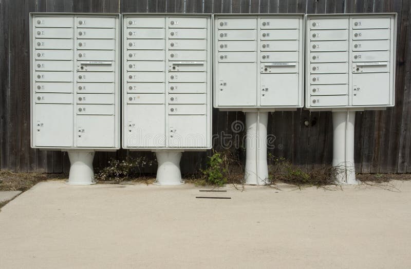 Community mail station stock photo. Image of mailboxes - 7899918