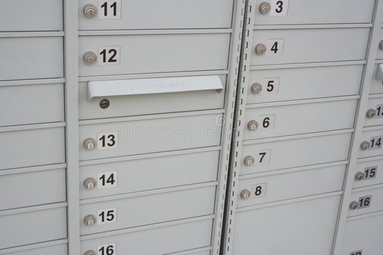 Community Mailboxes stock photo. Image of send, post, correspondence ...