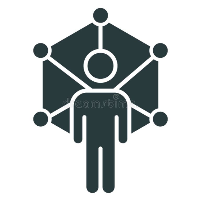 Community Manager, Connected Users . Vector Icon Which Can Easily Modify or Edit Stock Vector ...
