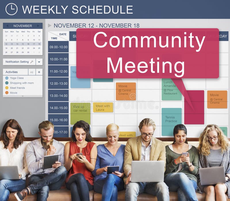 Community Meeting Gathering Planning Cooperation Conference Concept ...