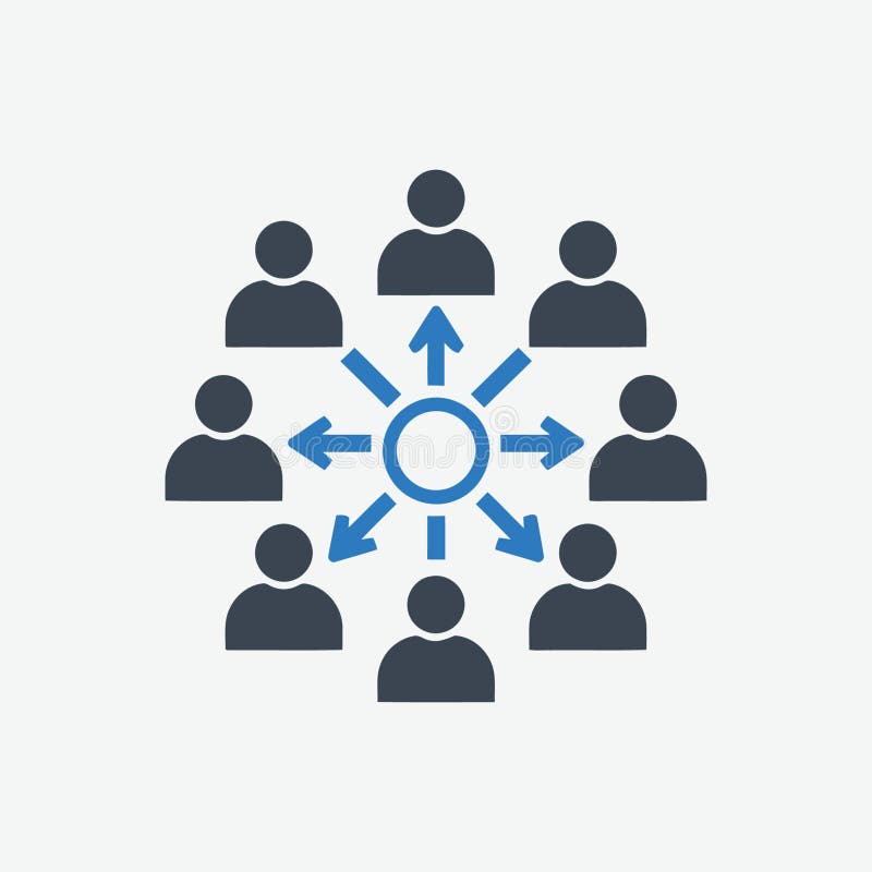 Community, Network and Social Icon Stock Vector - Illustration of happy ...