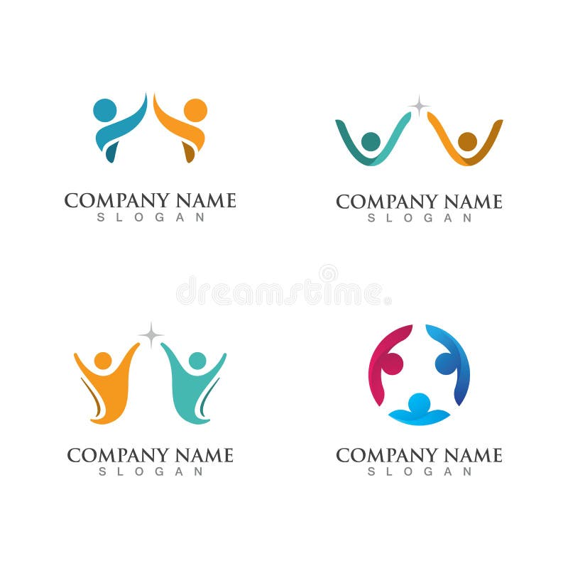 Community, Network and Social Logo Design Template Stock Vector ...
