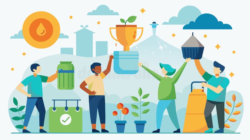 A Community Organizing a Rainwater Collection Competition with Prizes ...