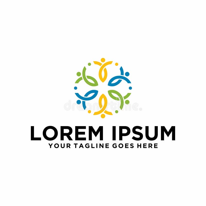 Community People Circle Logo Idea Stock Vector - Illustration of dots ...