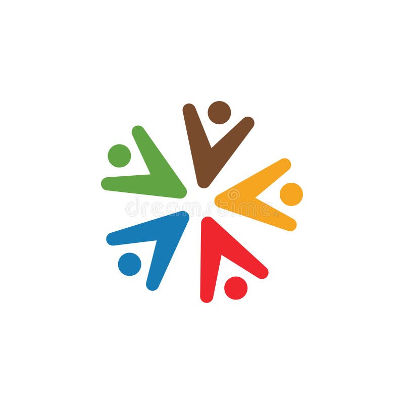 Community People Graphic Design Template Vector Illustration Stock ...