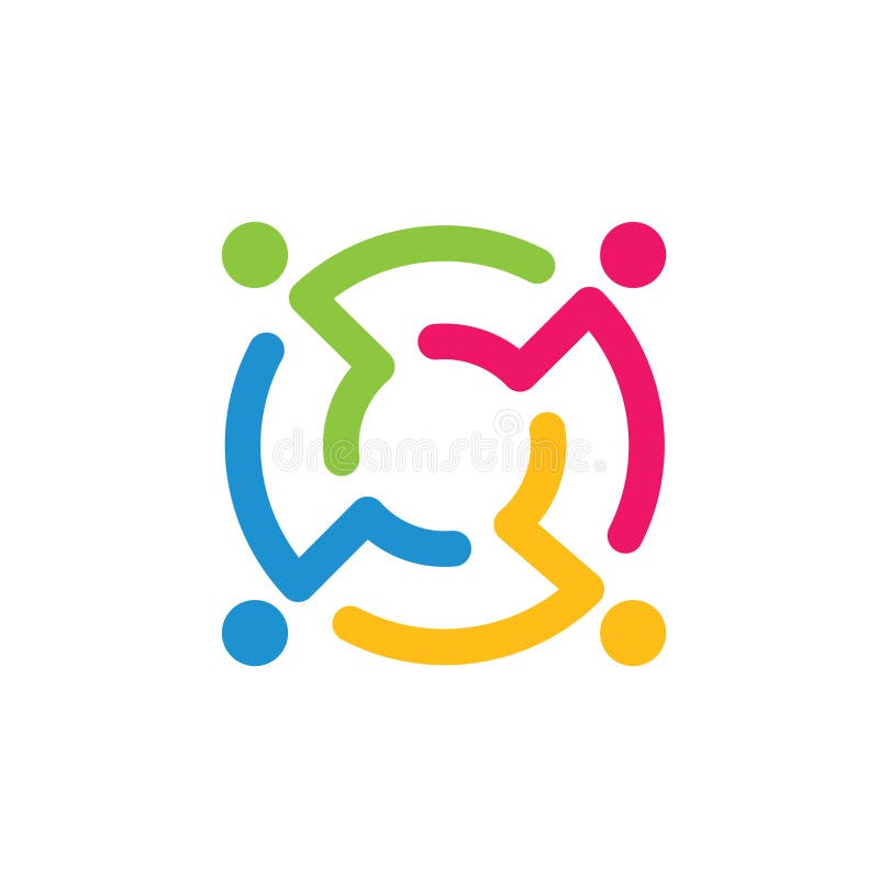 Community People Icon Vector Concept Design Web Stock Vector ...