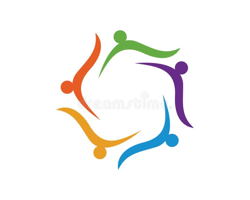 Community People Logos Icon Symbol Stock Vector - Illustration of ...