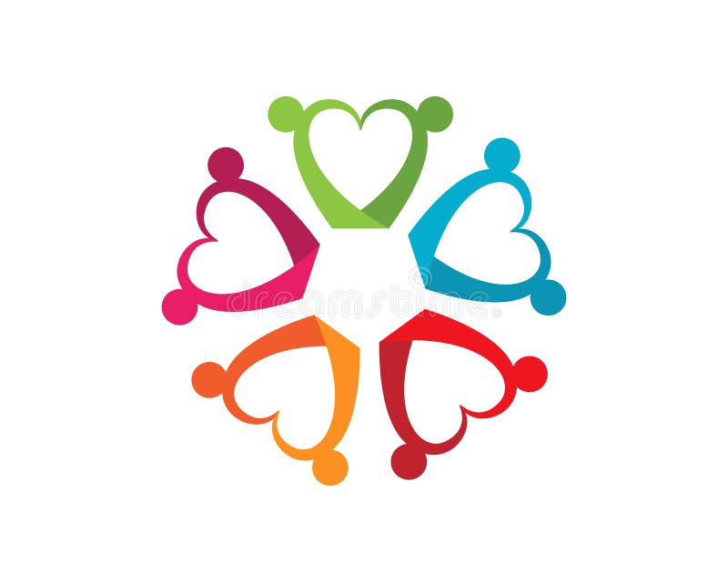 Community People Love Logos Vectors Stock Vector - Illustration of ...