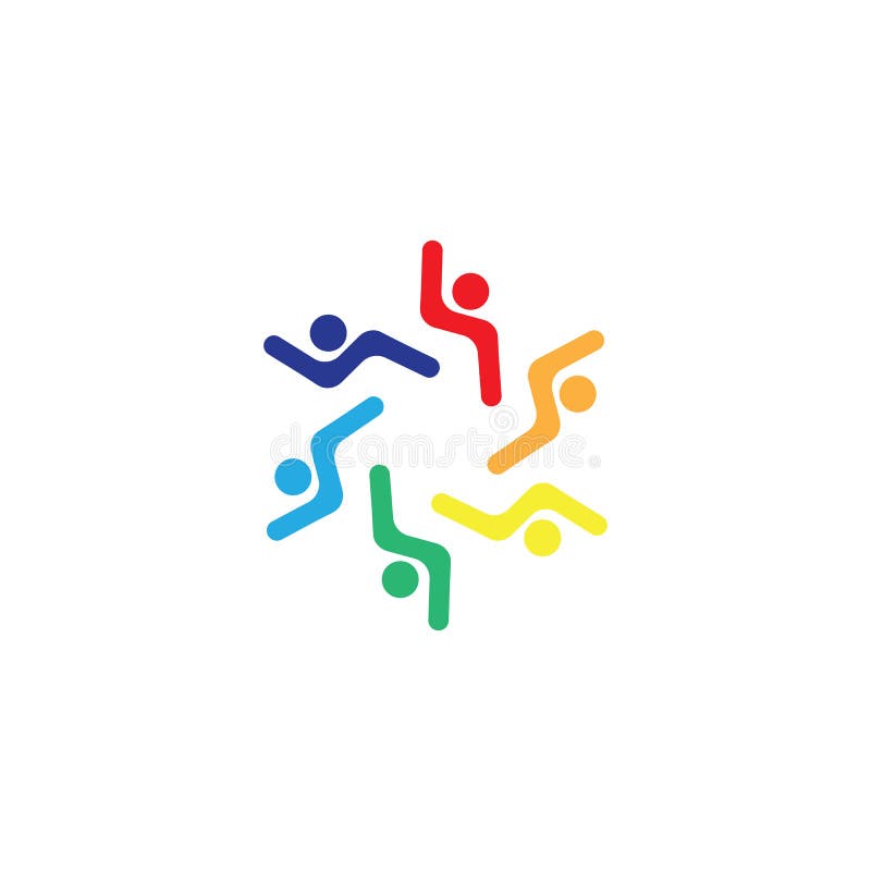 Community Poeple Teamwork Icon Vector Stock Vector - Illustration of ...