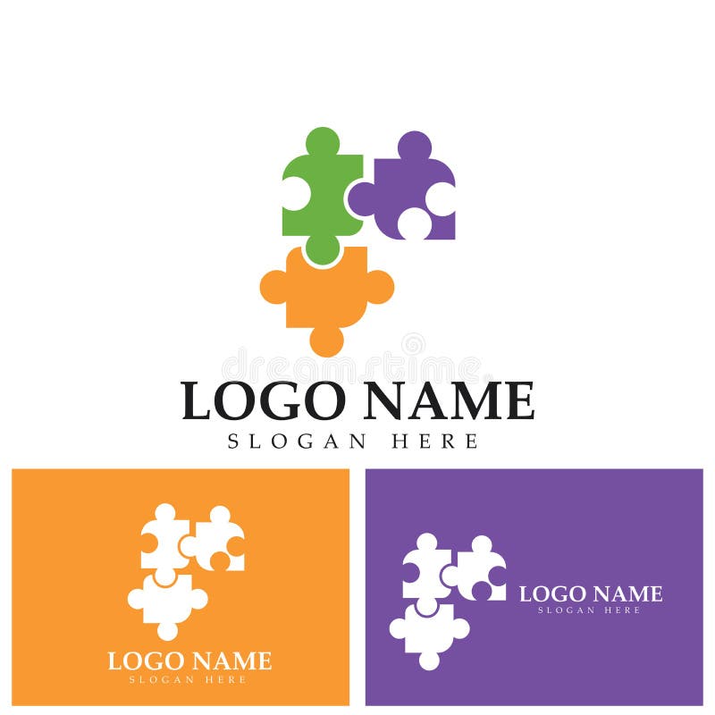 Community Puzzle Logo Template Vector. Stock Vector - Illustration of ...