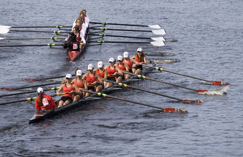 Community Rowing (56) Trys To Overtake Hingham Editorial Photography ...
