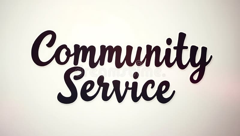 Community Service Design Highlighting Volunteer Spirit and Teamwork ...