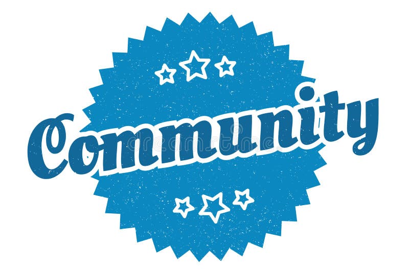 Community Sign. Community Vintage Retro Label Stock Vector ...