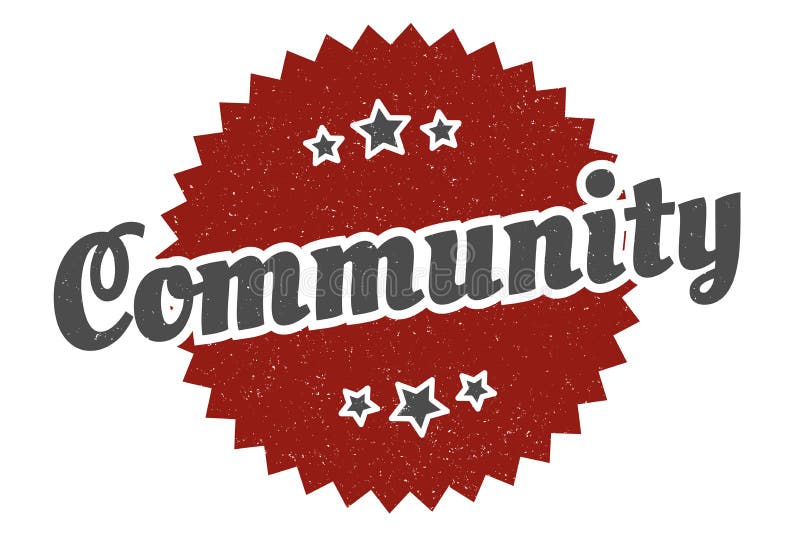 Community Sign. Community Vintage Retro Label Stock Vector ...